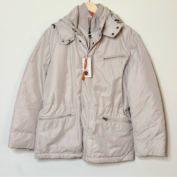 Cerruti 1881 | Jackets & Coats | Quilted Down Lined Hooded Parka Xl ...